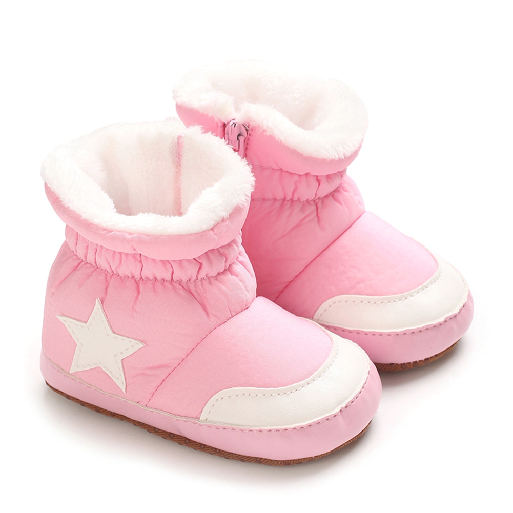 GYRATEDREAM Newborn Baby Boy Girl Cotton Booties Soft Sole Infant Stars ...
