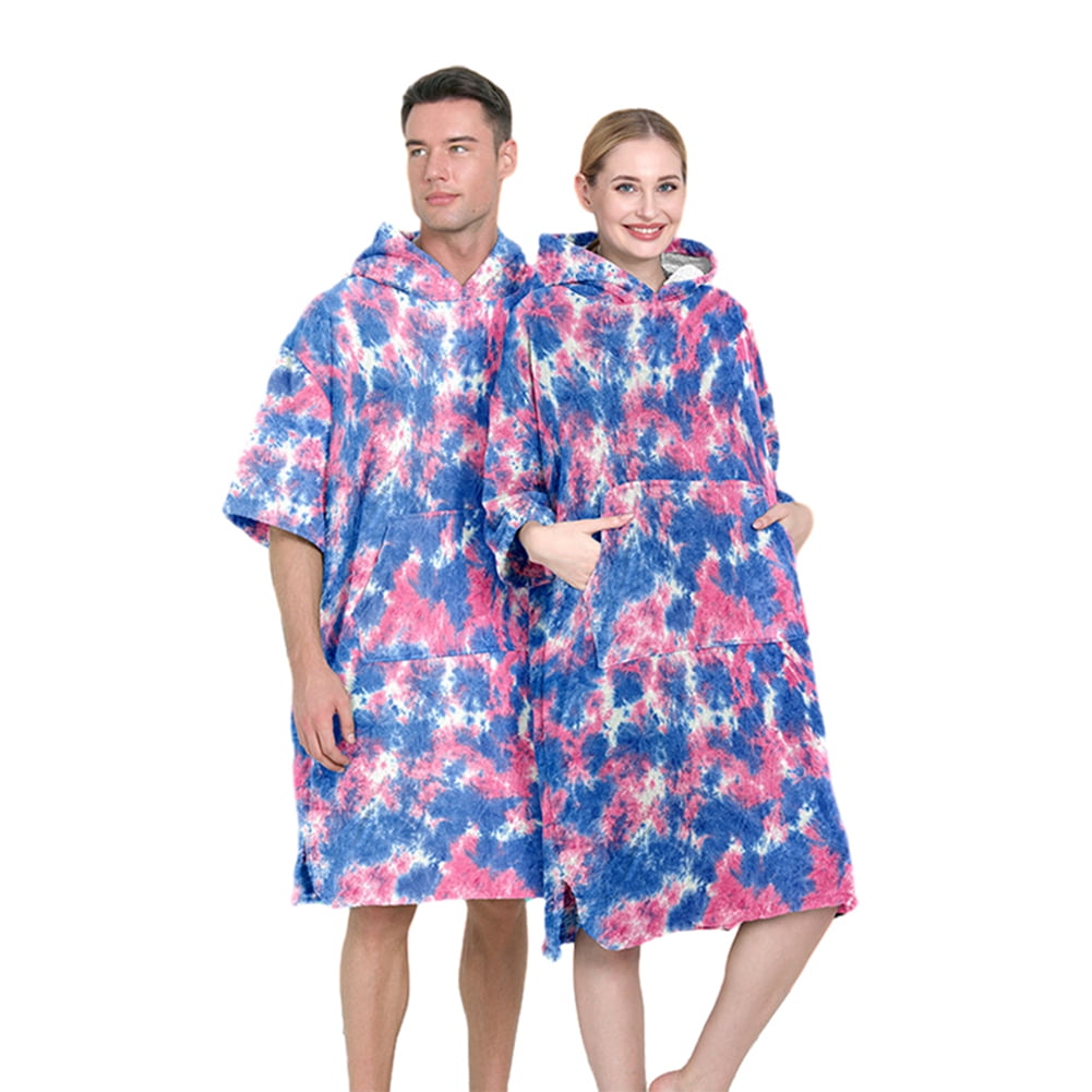 GYRATEDREAM Surf Poncho Change Robe with Hood Quick Dry Absorbent Surf ...