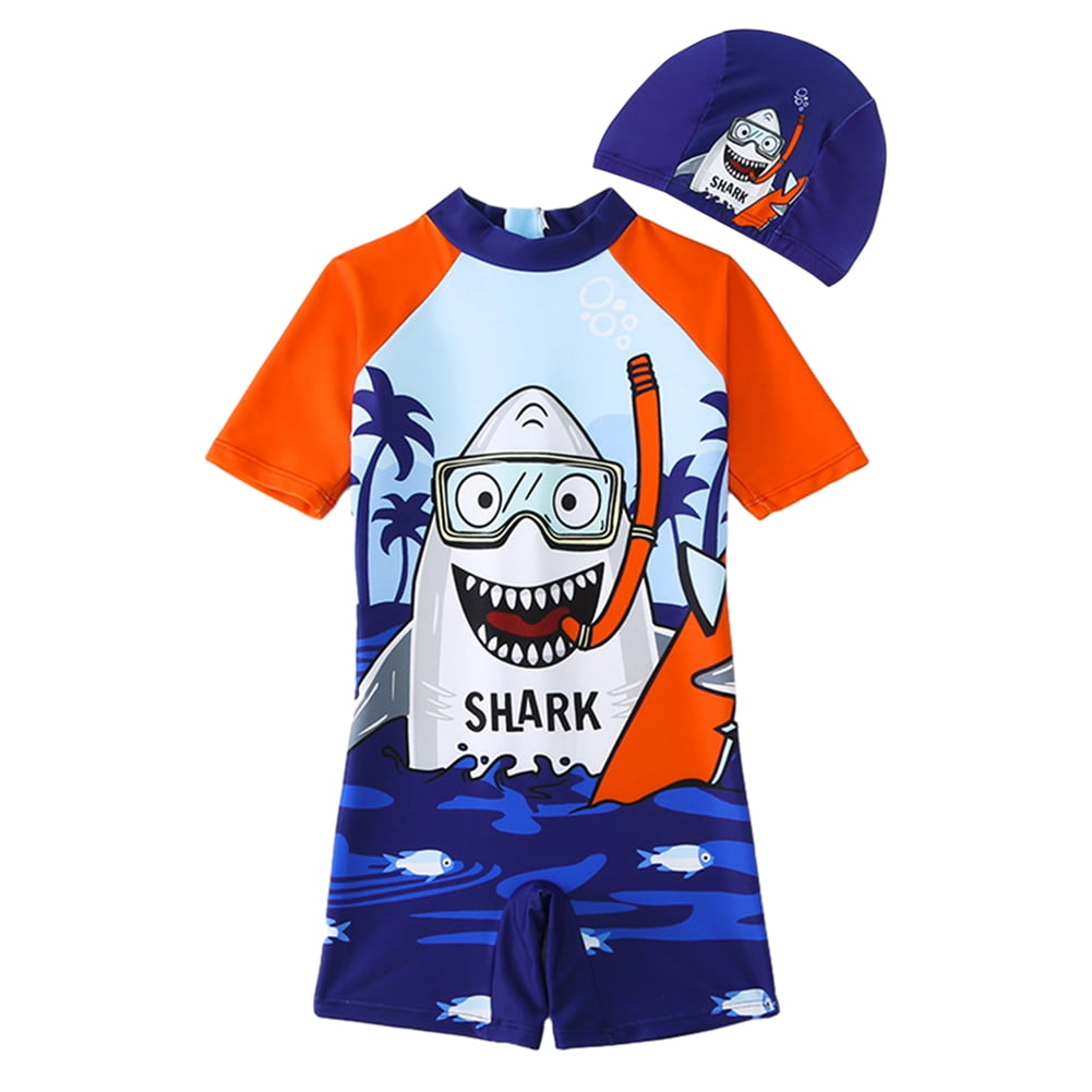 GYRATEDREAM Toddler Baby Boy One Piece Shark Sunsuit Rash Guard ...