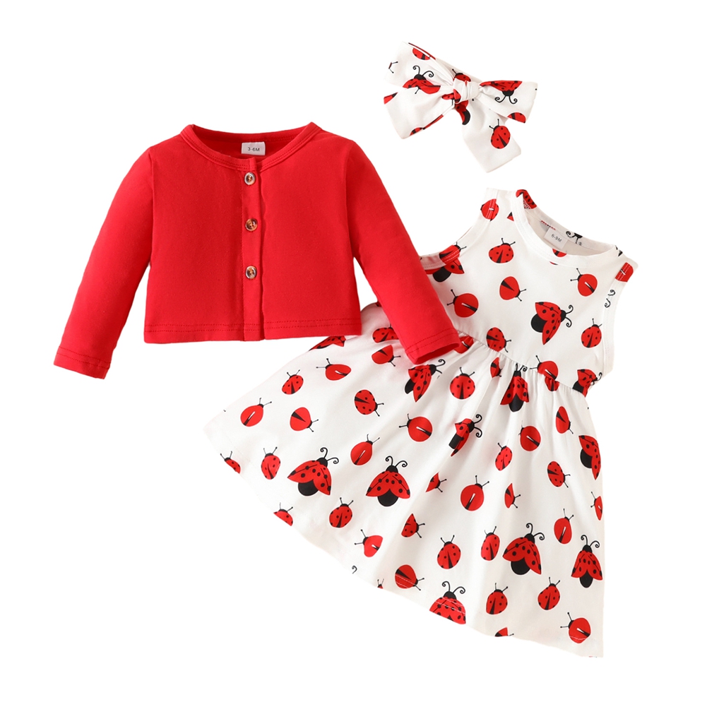 GYRATEDREAM Toddler Baby Girl Dress and Cardigan Clothes Set Kids ...