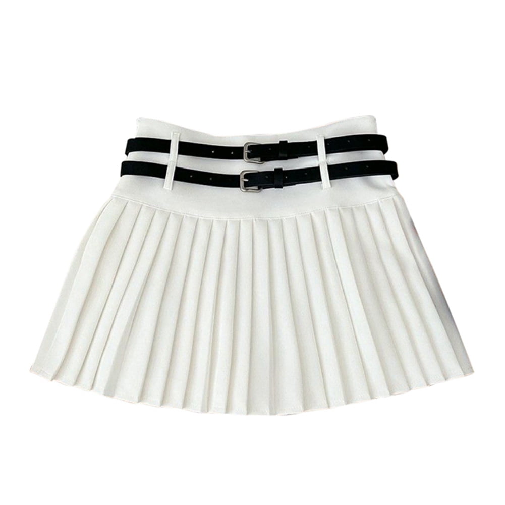 GYRATEDREAM Toddler Baby Girls High Waist Pleated Skirt Kids A-Line ...