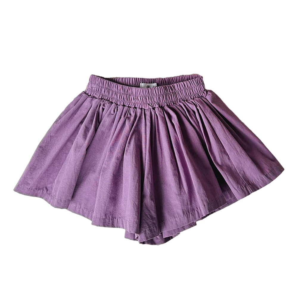 GYRATEDREAM Toddler Baby Girls Ruffle Skorts Kids Stretchy Waist Loose ...