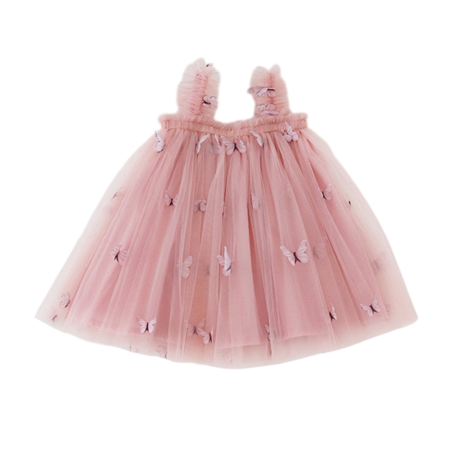 GYRATEDREAM Toddler Girl Layered Tulle Tutu Dress Summer Dress Strap ...