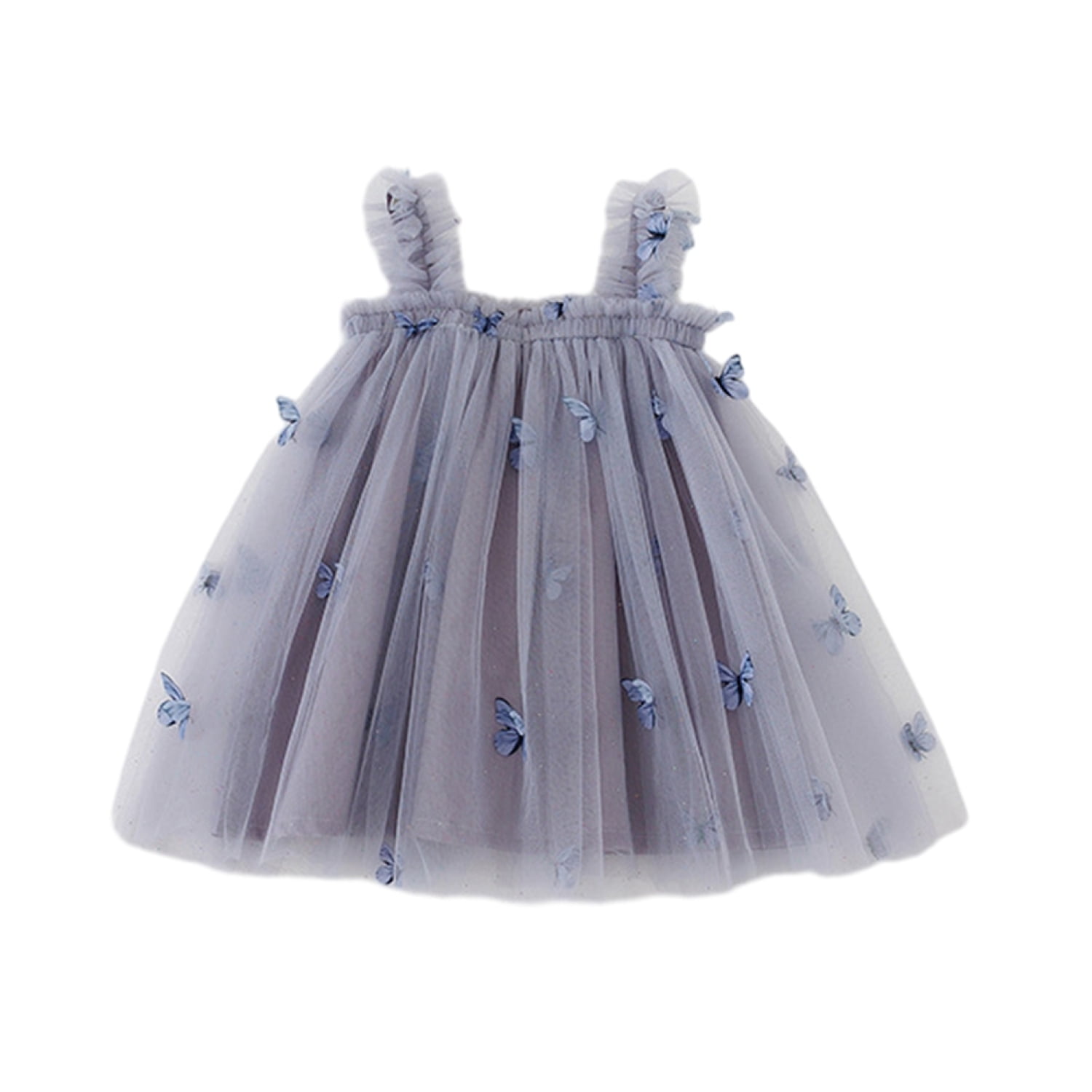 GYRATEDREAM Toddler Girl Layered Tulle Tutu Dress Summer Dress Strap ...