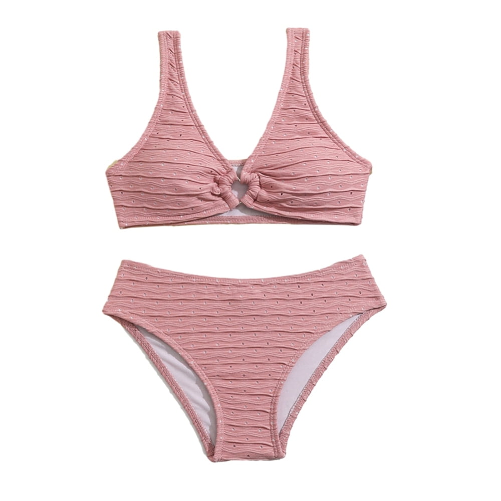 GYRATEDREAM Toddler Girl's 2 Piece Swimsuit Kids Adjustable Shoulder ...
