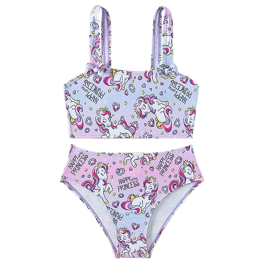 GYRATEDREAM Toddler Girl's 2 Piece Swimsuit Kids Two Piece Unicorn ...