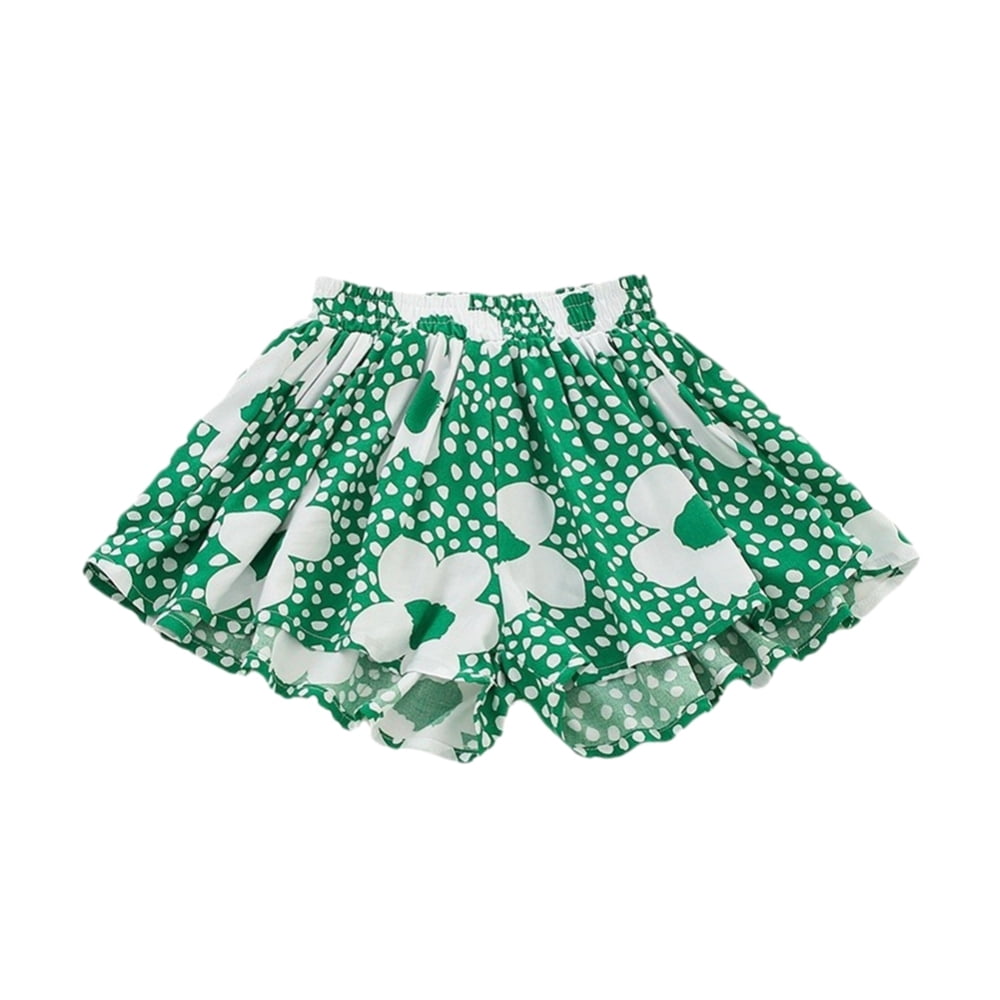 GYRATEDREAM Toddler Girls' Skorts Floral Tie Dye Pleated Skirt-Like ...