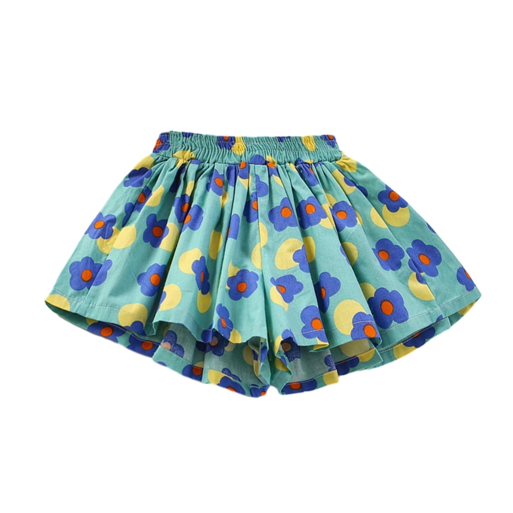 GYRATEDREAM Toddler Girls' Skorts Floral Tie Dye Pleated Skirt-Like ...