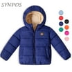 Gyratedream 2-6T Toddler Kids Little Boy Girl Winter Down Coat Fleece Lined Hooded Jacket ...