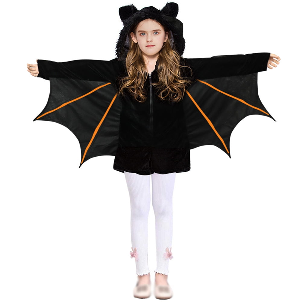 GYRATEDREAM Unisex Kids Vampire Bat Costume Jumpsuit Halloween Dress up ...