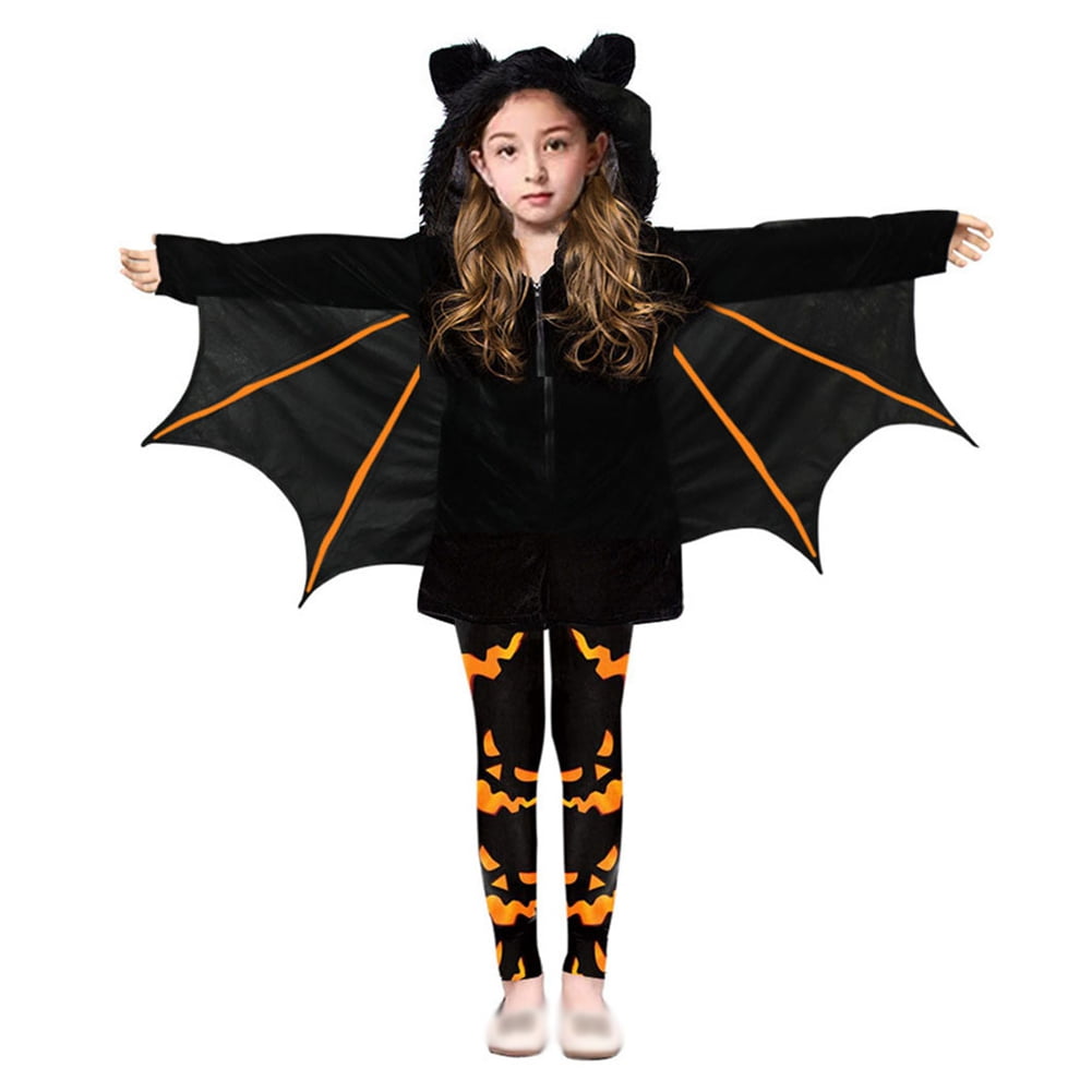 GYRATEDREAM Unisex Kids Vampire Bat Costume Jumpsuit Halloween Dress up ...