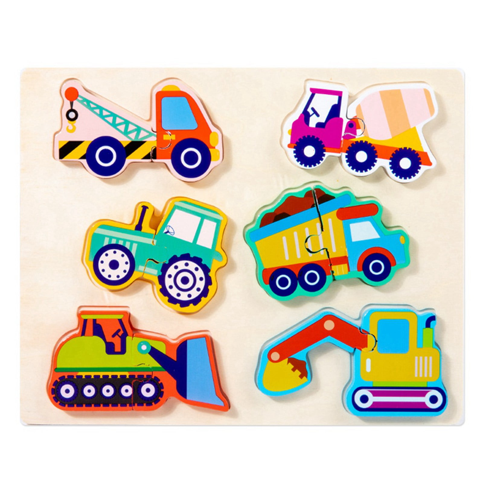 GYRATEDREAM Wooden Puzzles for Toddlers, Infant Baby Educational Learning Toys,Animal Puzzles ...