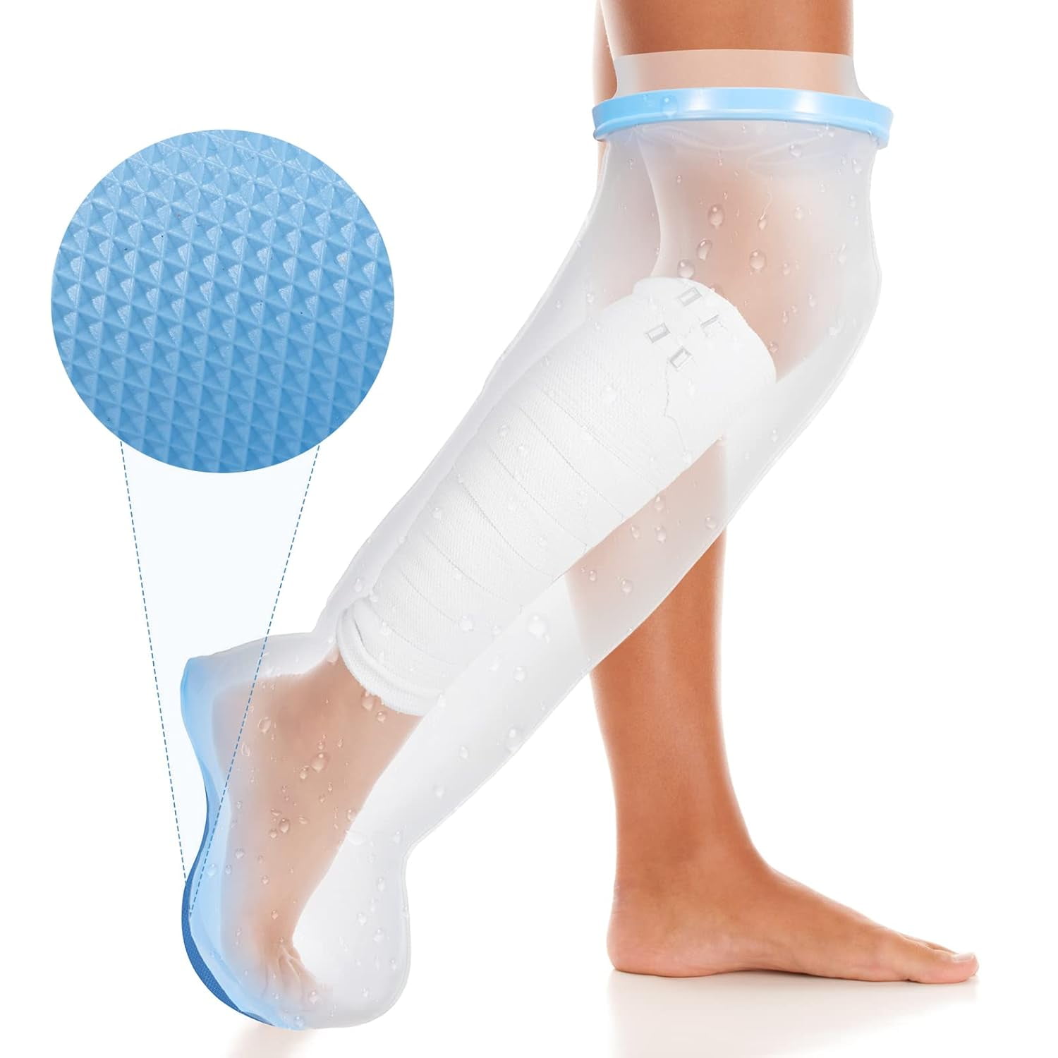 GYTF 100% Waterproof Leg Cast Cover for Showering, Reusat Covers for ...