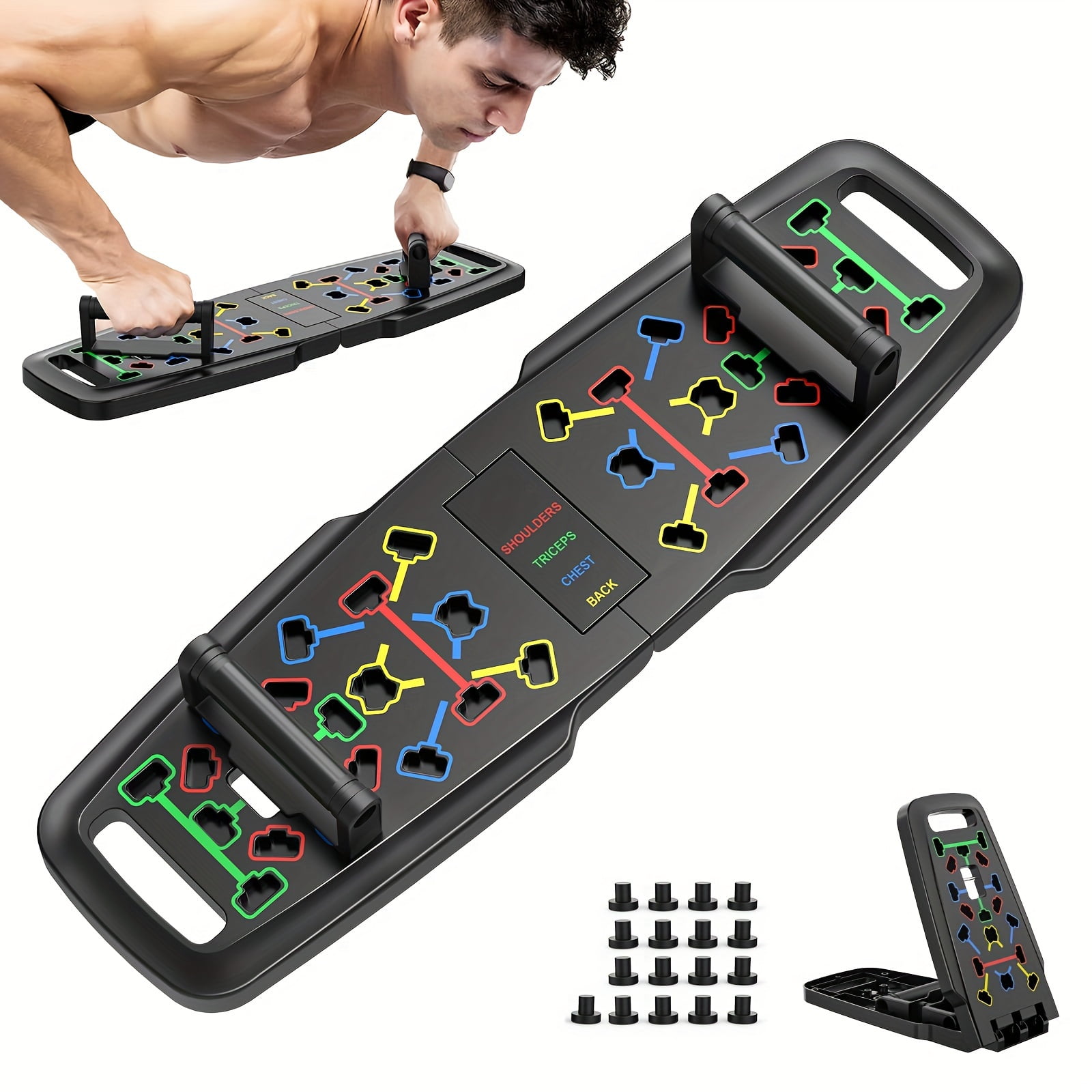 GYTY 16-in-1 Multi-Functional Portable Foldable Push Up Board ...
