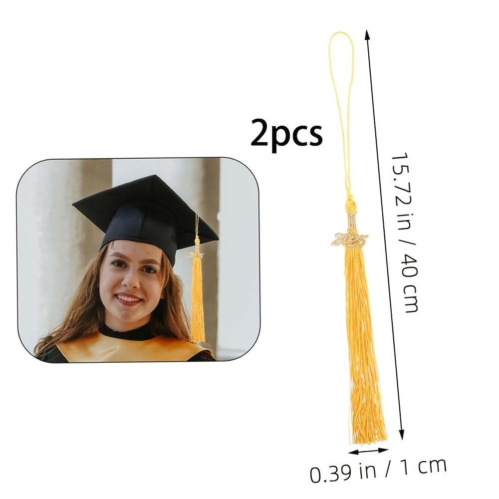 GYTY 2/5pcs Glam Graduation Cap Tassel, 2025 Decoration Tassel, Fabric ...