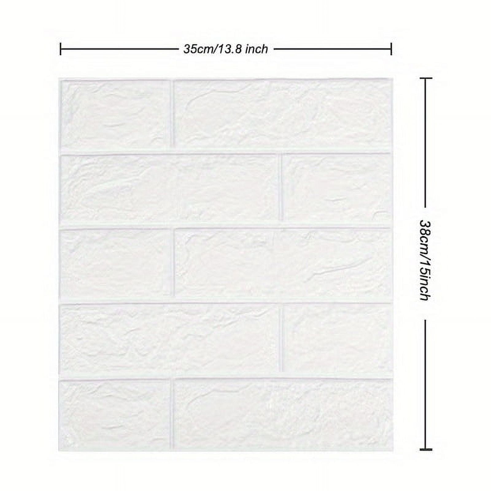 GYTY 20/30/40pcs 3D Wall Tile Sticker, Foam Brick Pattern Wallpaper ...