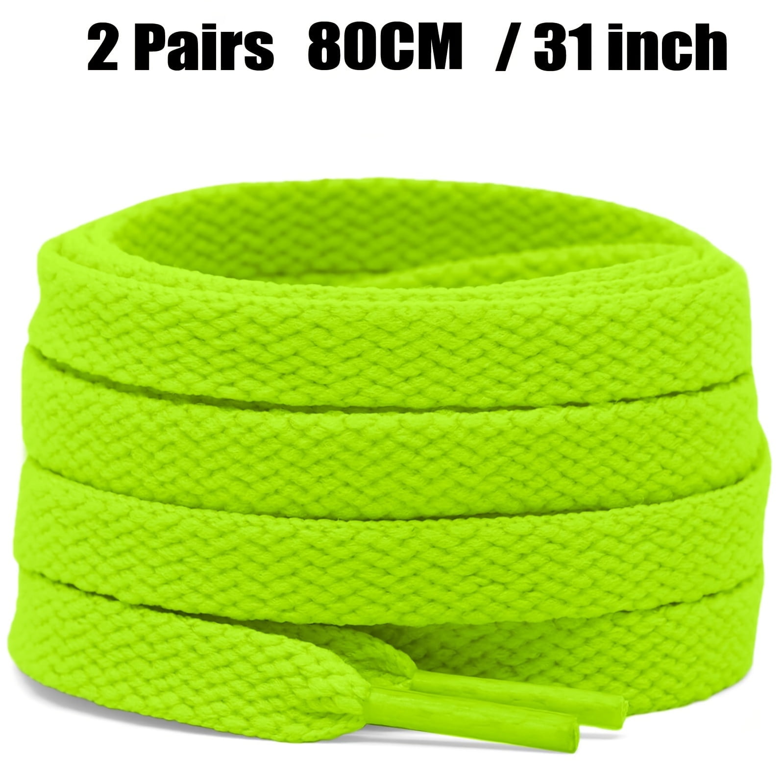 GYTY 2pairs 0.31 Inch Wide Flat Shoe Laces For Sneakers, Shoelaces For ...