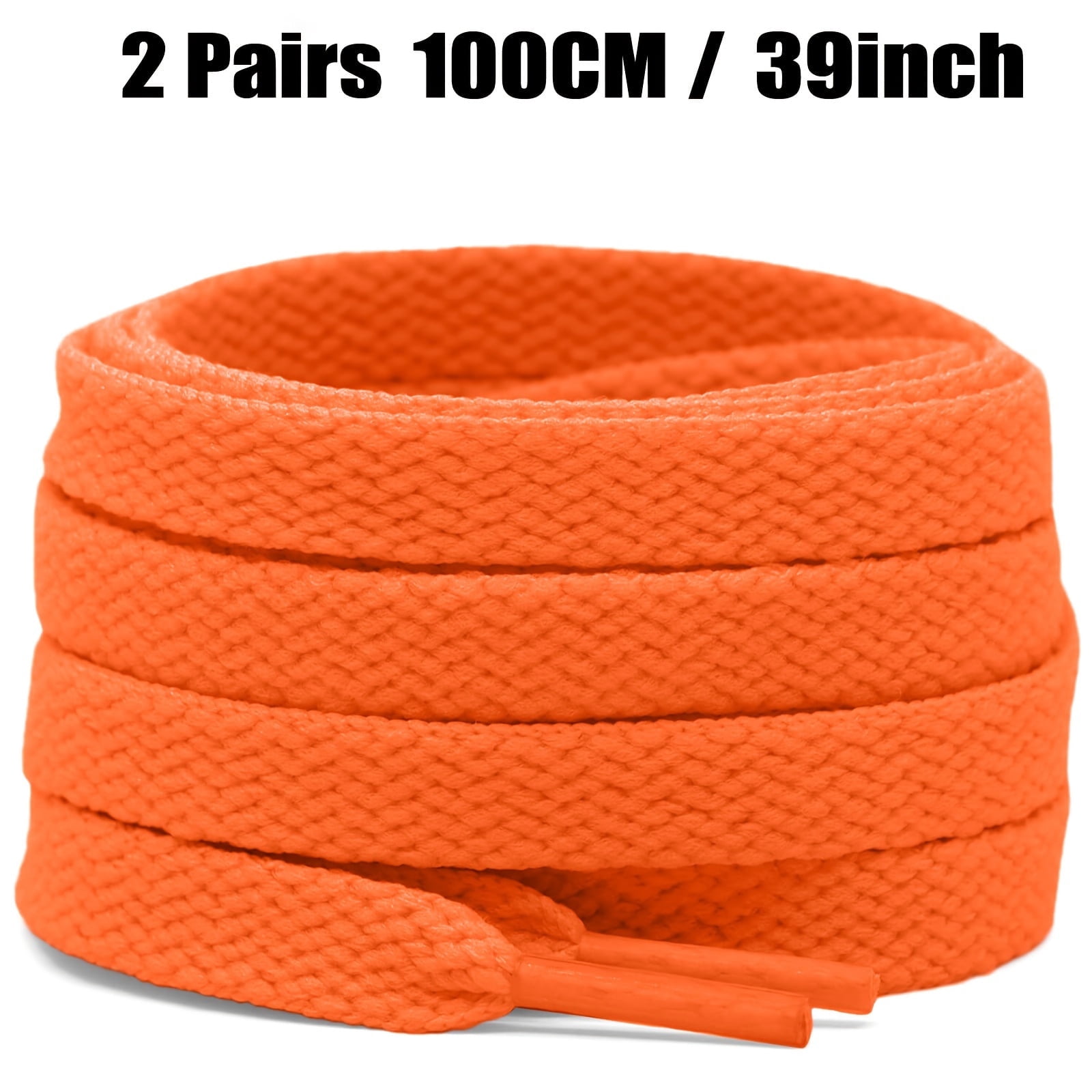 GYTY 2pairs 0.31 Inch Wide Flat Shoe Laces For Sneakers, Shoelaces For ...