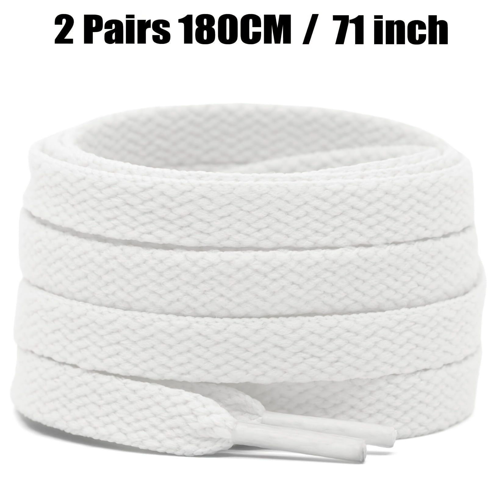 GYTY 2pairs 0.31 Inch Wide Flat Shoe Laces For Sneakers, Shoelaces For ...