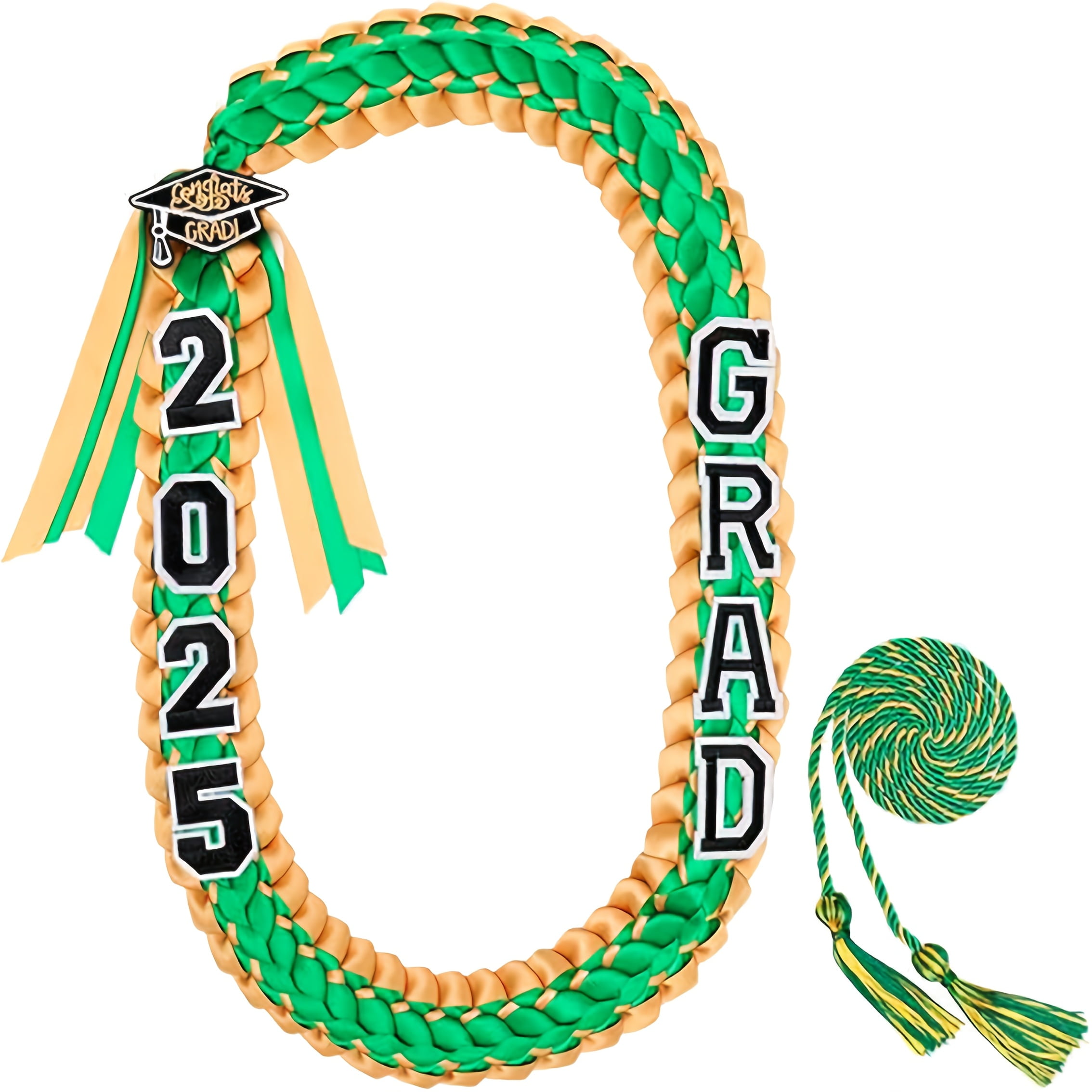 GYTY 2pcs Graduation Ribbon Leis, Graduation Braided Necklace with ...