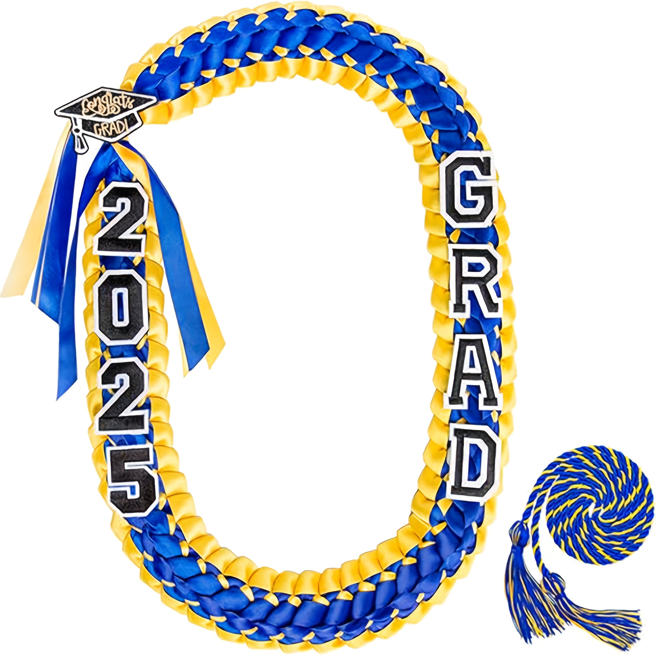 GYTY 2pcs Graduation Ribbon Leis, Graduation Braided Necklace with ...