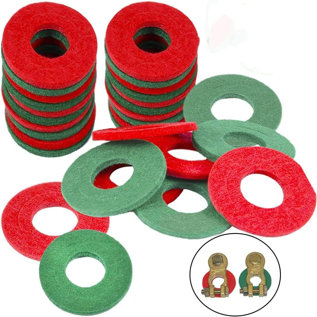 GYTY 30 pcs Battery Terminal Anti Corrosion Washers Fiber, Battery ...