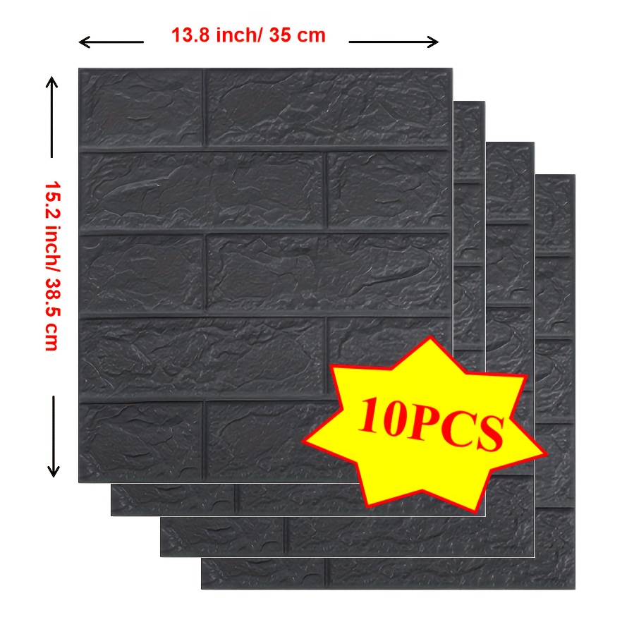 GYTY 3D Wall Sticker Brick Pattern Wallpaper - Walmart.com