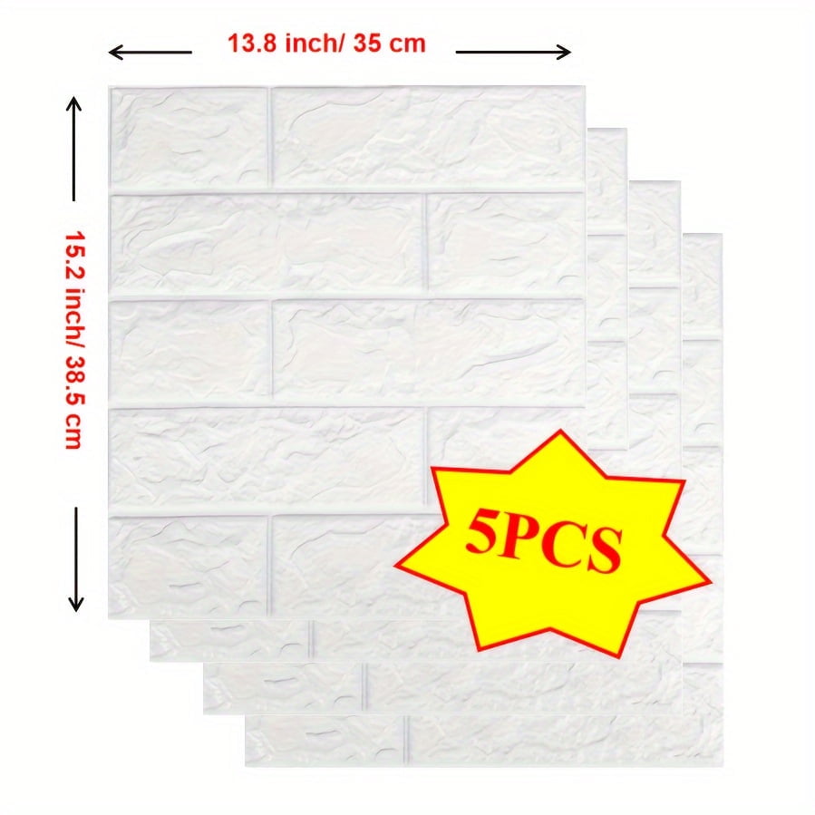 GYTY 3D Wall Sticker Brick Pattern Wallpaper - Walmart.com