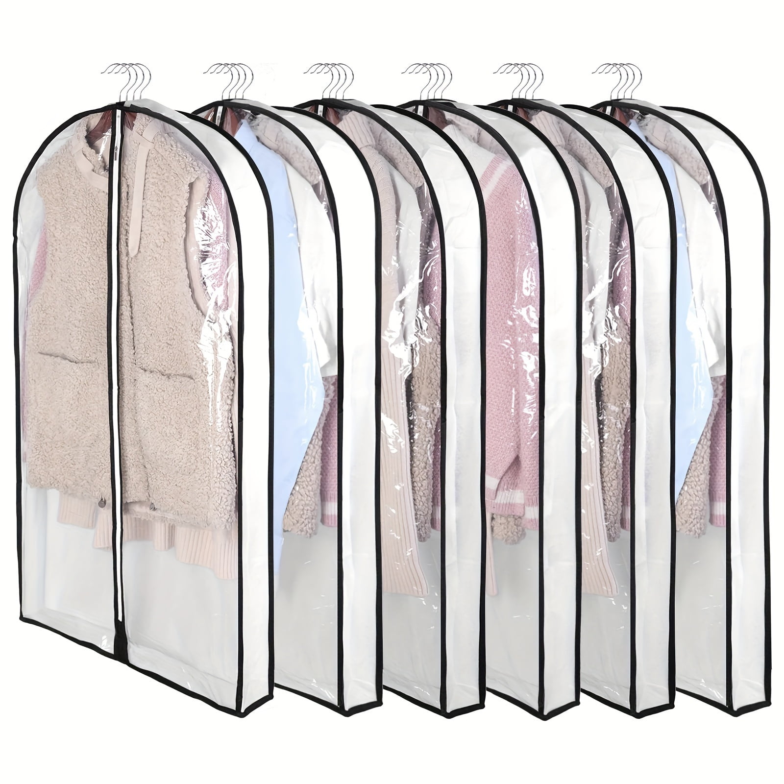 GYTY 40" Garment Bag Storage, Hanging Garment Bag Storage with Clothes ...