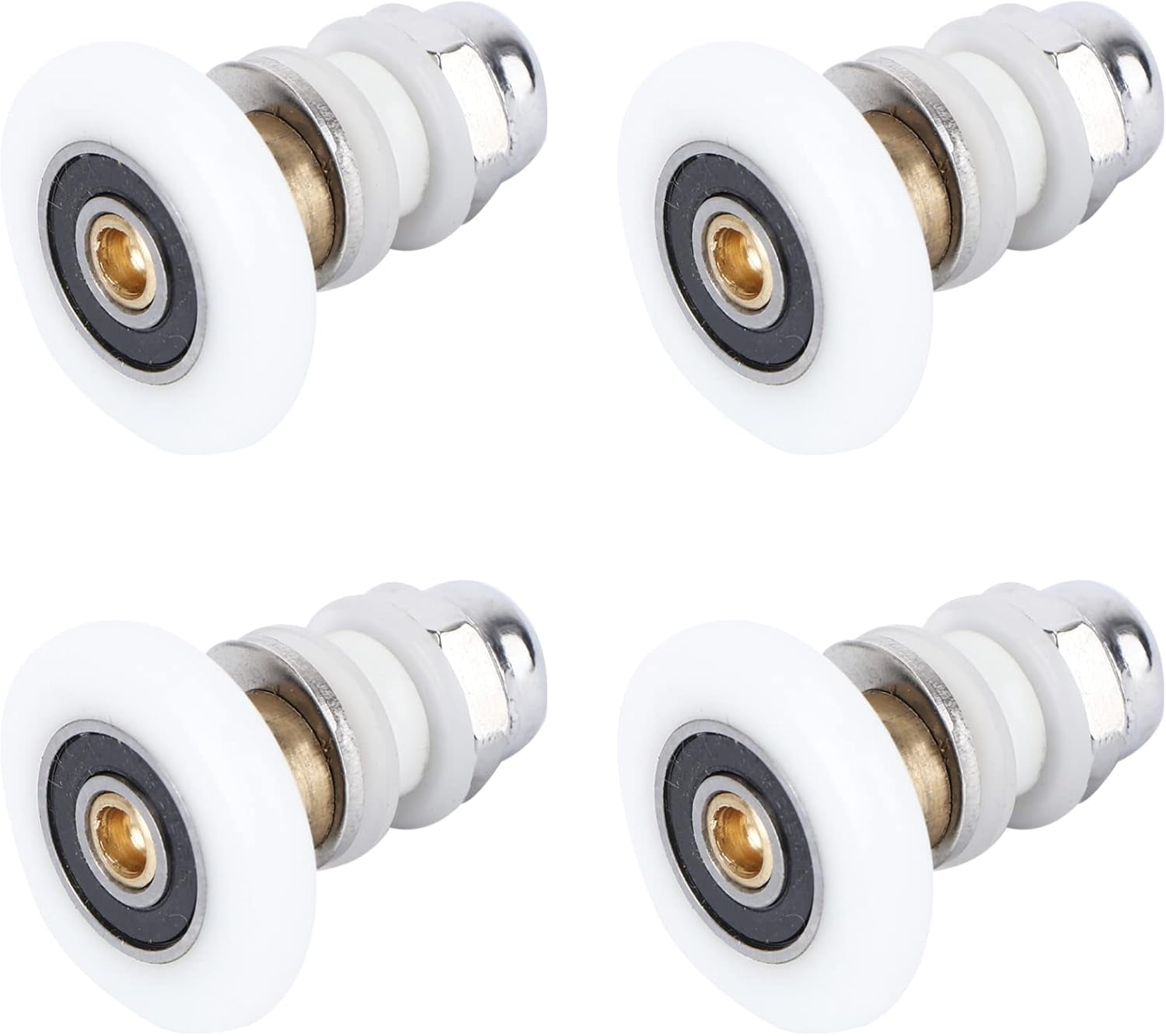 GYTY 4PCS Copper Shower Door Rollers Replacement Shower Door Runner ...