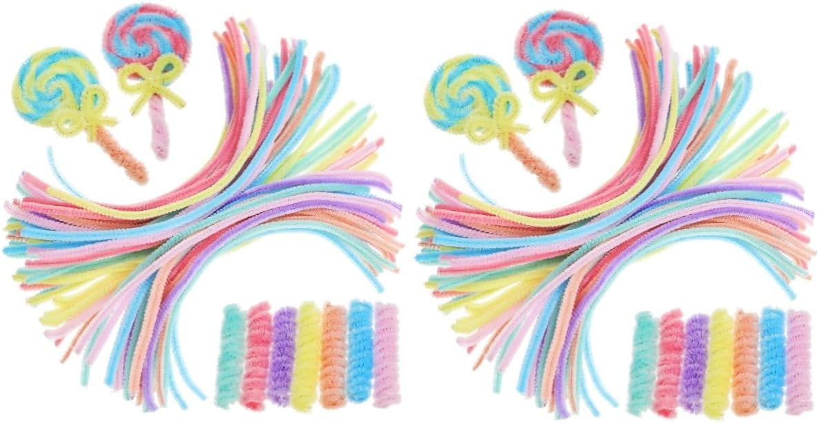 GYTY 600 Pcs Top Twisting Stick Pipe Cleaners Chenille Wire Fluffy ...