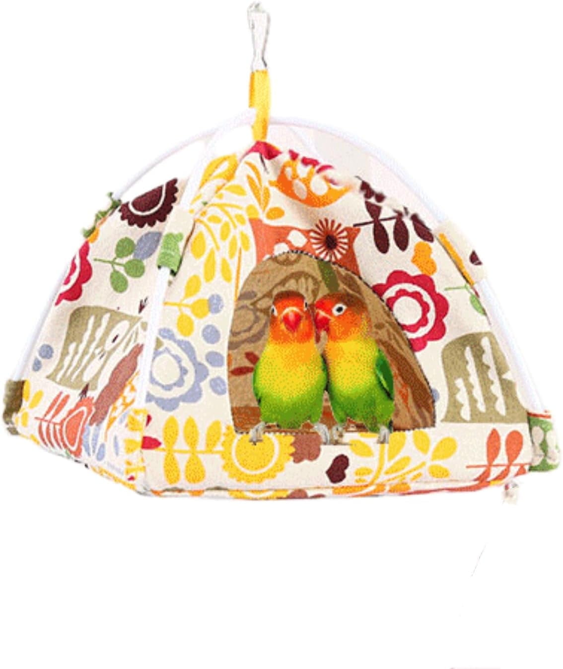 GYTY Bird Hammock Tent Nest Cozy Parrot Hanging Hut Swing for Conures Parakeets Small Animals ...