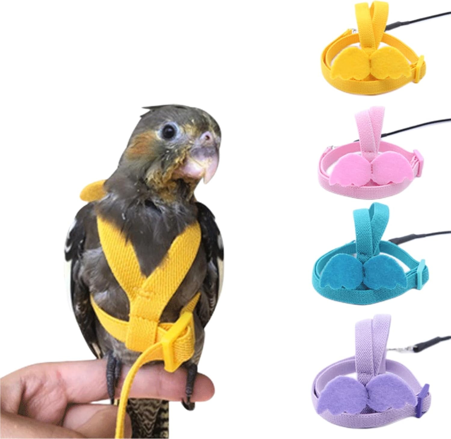 GYTY Bird Harness Parrot Leash -Adjustable Outdoor Flying Kit for ...