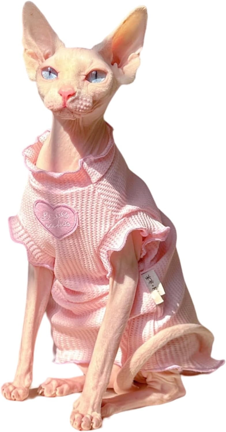 GYTY Cat Clothes Sphynx Turtleneck Sleeveless Girl Sweater for Small ...