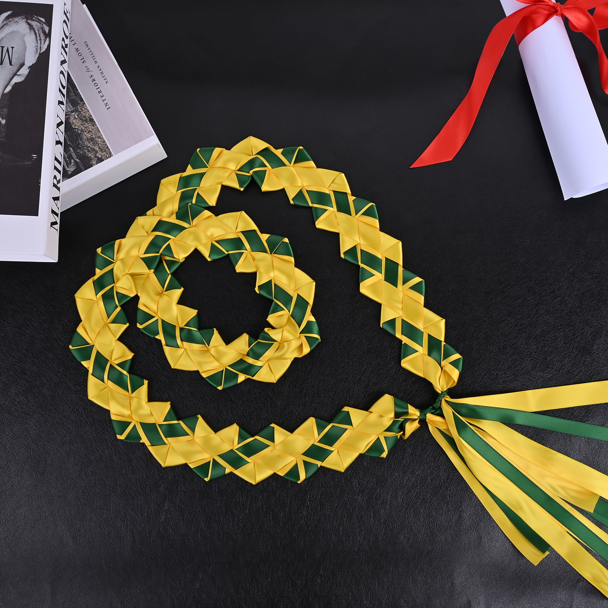 GYTY Handmade Purple and Tan Graduation Leis with Tassels – Stylish ...