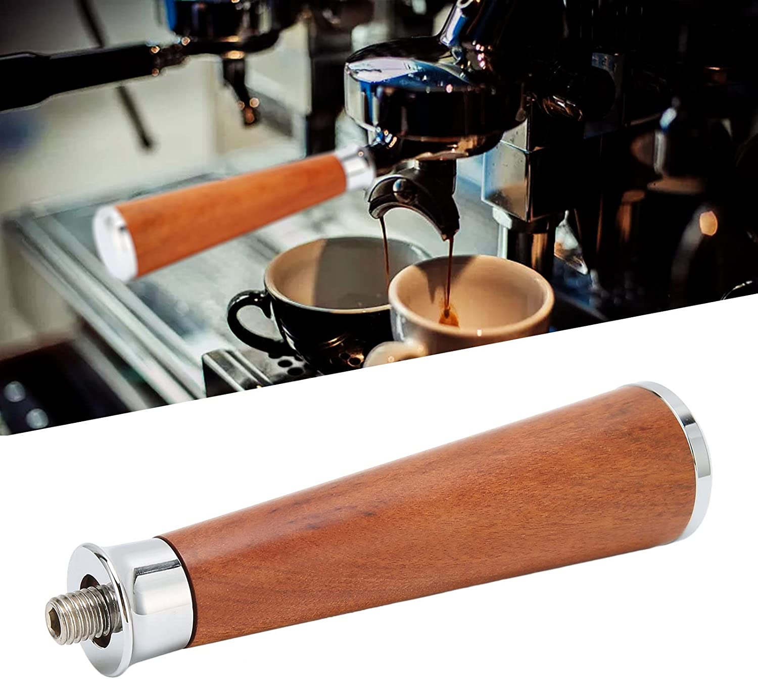 GYTY M10 Wooden Handle Powder Press, Coffee Tamper Espresso Press with ...