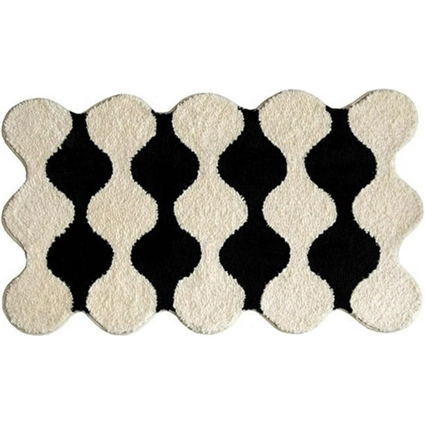 GYTY Room Decor Y2K Cool Rugs Aesthetic Black and White Carpet Area ...