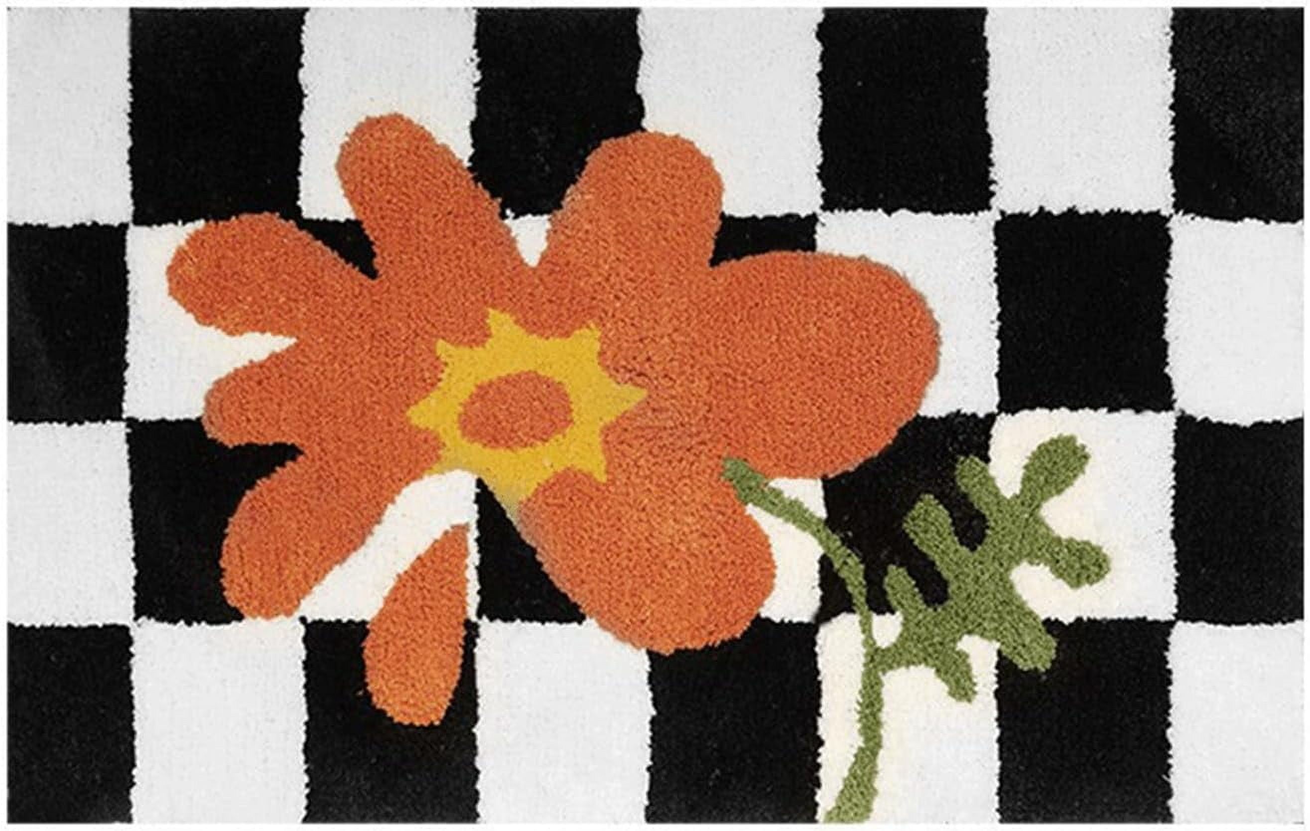 GYTY Room Decor Y2K Cool Rugs Aesthetic Flower Trendy Carpet Area Rug ...