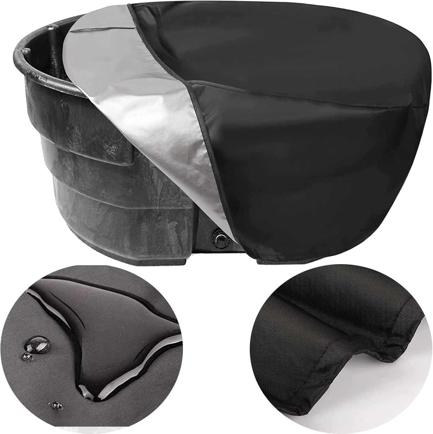 GYTY Stock Tank Cover, 420D Oxford Waterproof Pool Cover, Bathtub Cover ...