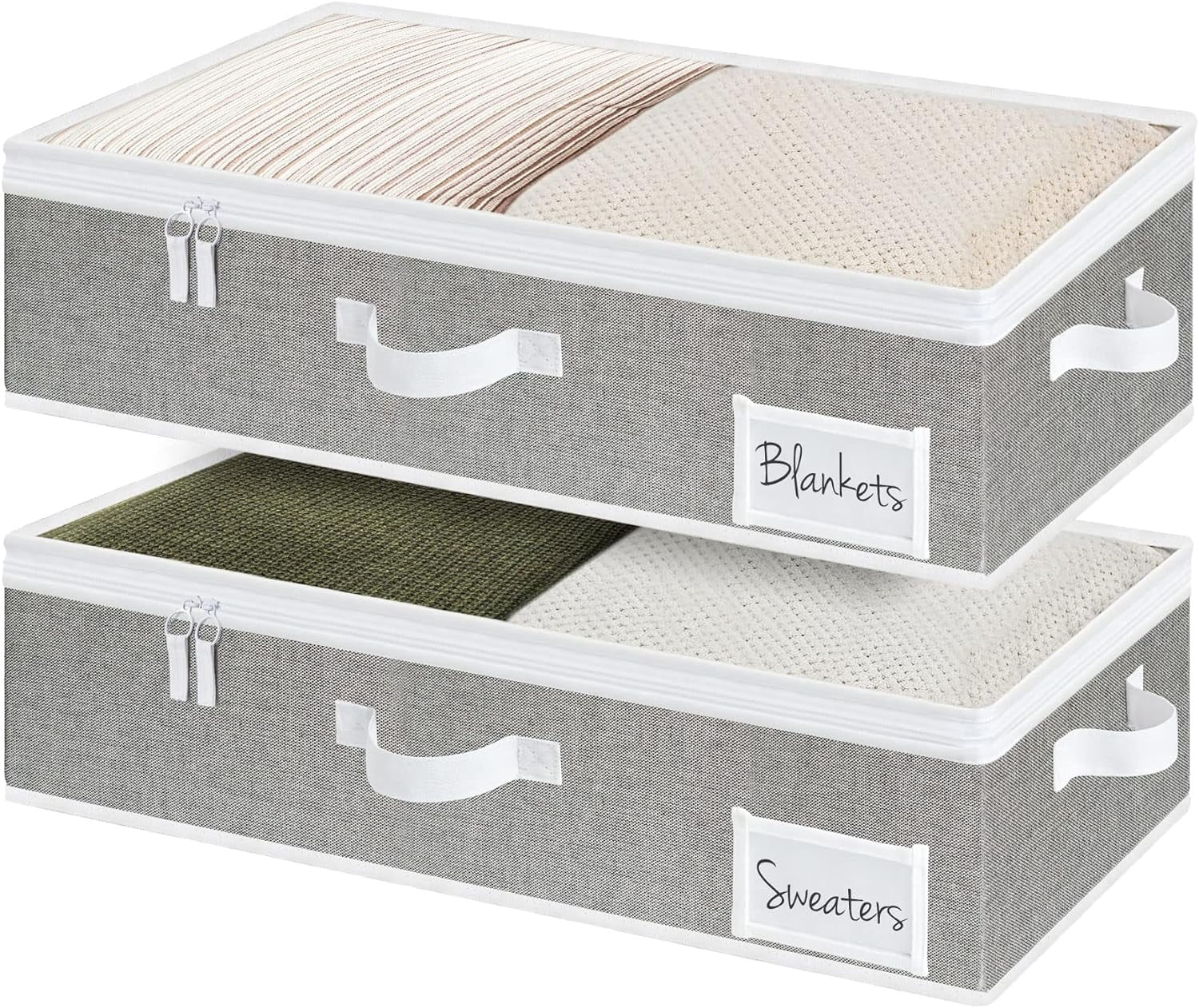 GYTY StorageWorks Underbed Storage Box, Under Bed Clothes Organizer ...