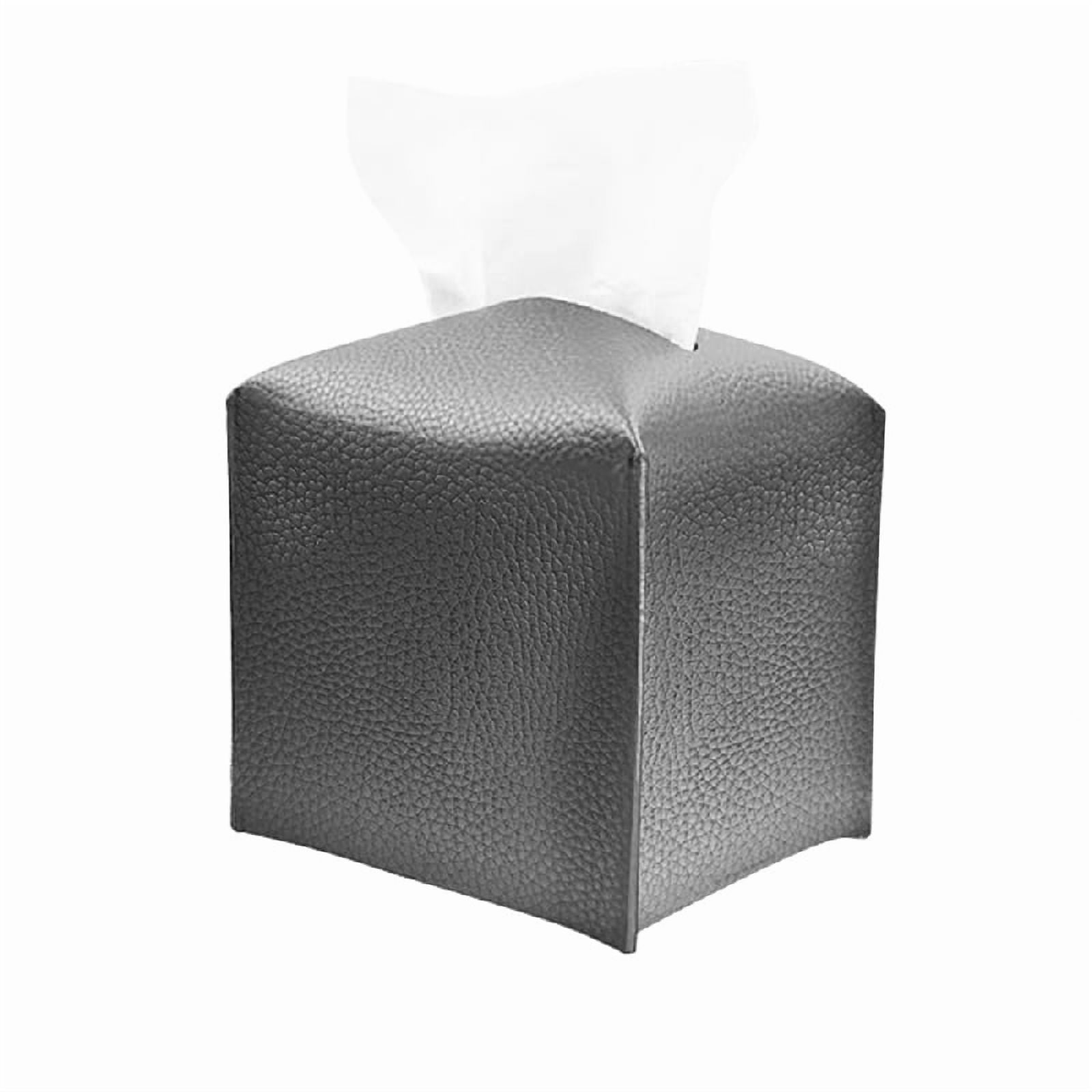 GYTY Tissue Box Cover, Refined Modern PU Leather Square Holder ...