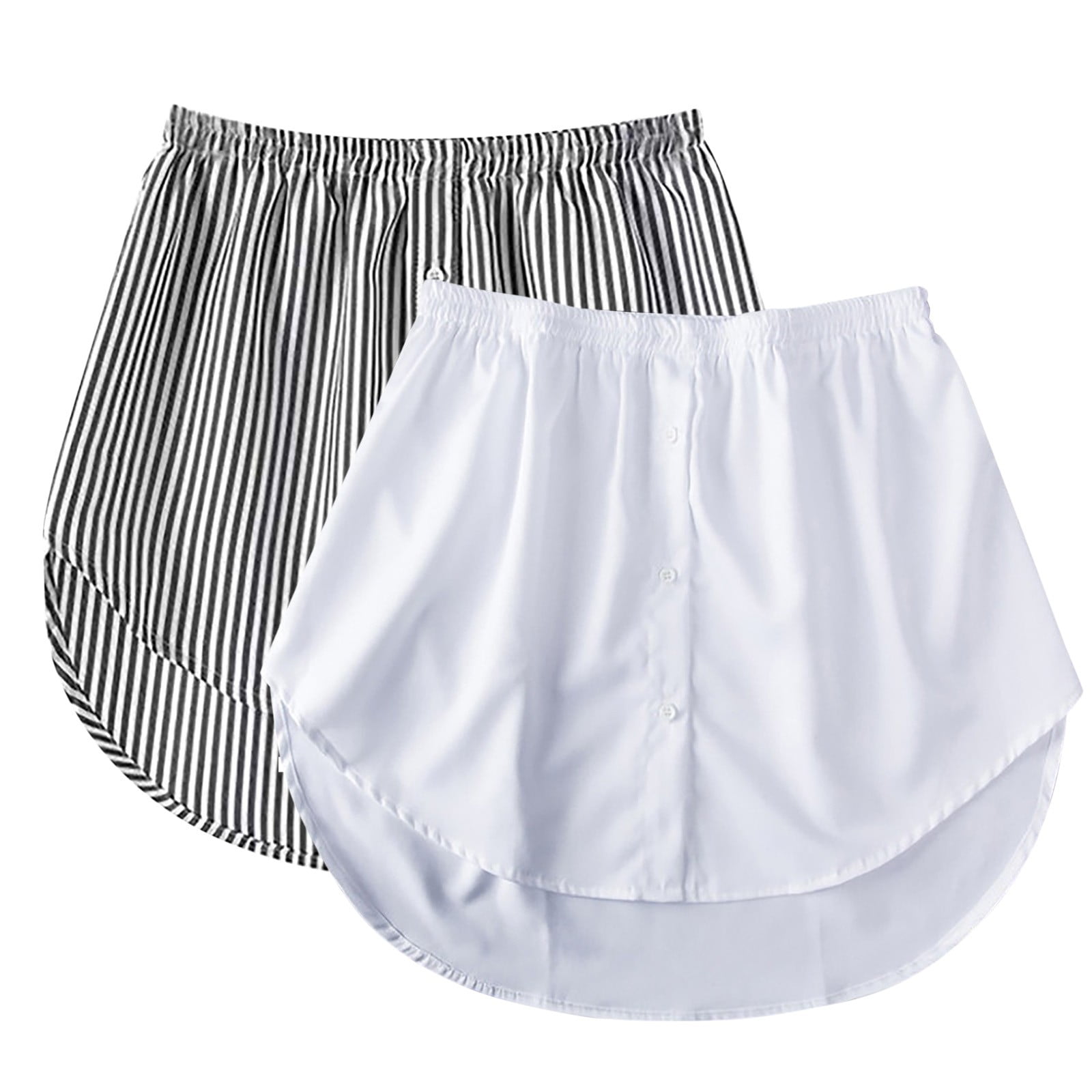 GYUJNB 2 Pcs Shirt Extender for Women Adjustable Layering Fake Top ...