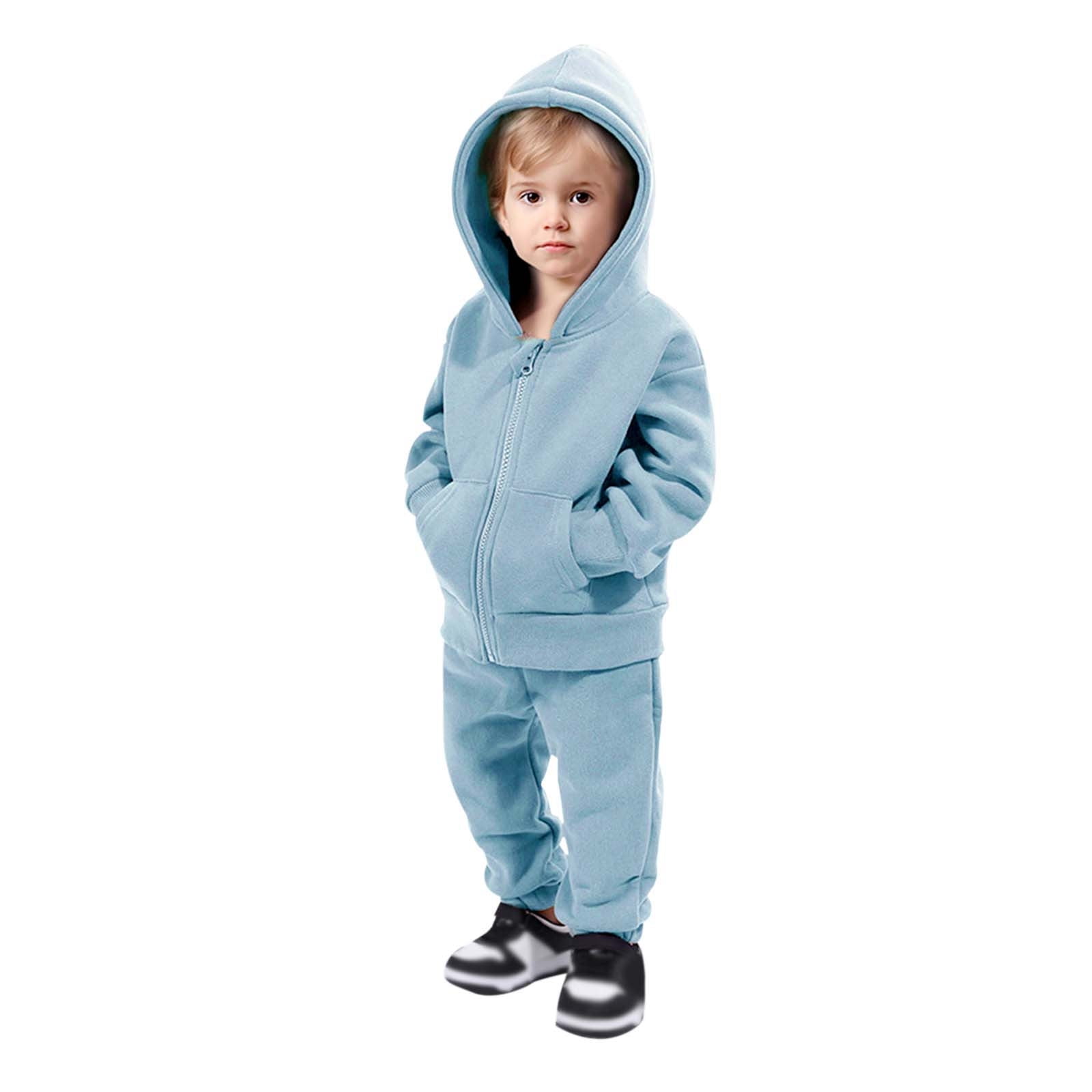 GYUJNB Kids Clothes Sets Sports Suit Boys and Girls Hoodie Set Plus ...