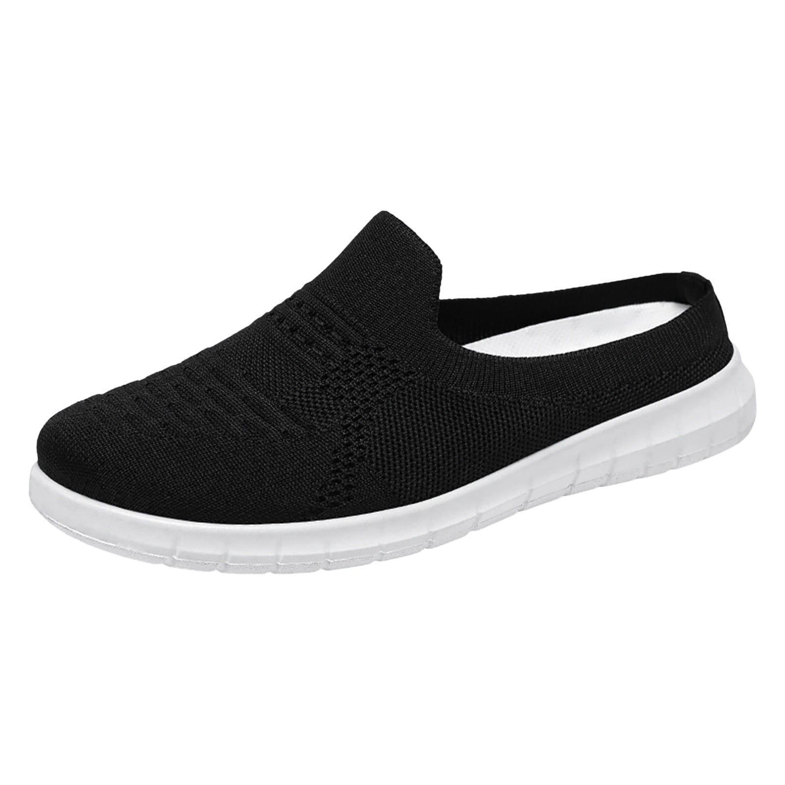 GYUJNB Women's Backless Slip on Mesh Sneakers Shoes Ladies Comfortable ...