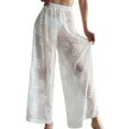 GYUJNB Women's Jacquard Chiffon High Waist Wide Leg Sun Protection ...