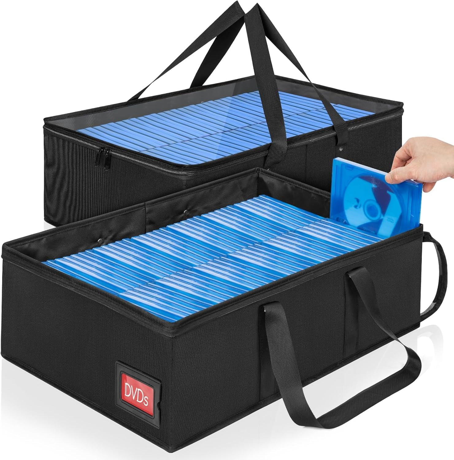 GYXZ DVD Storage Case RRF12 2 Pack-20.8"x 14" x 7", Each Container ...