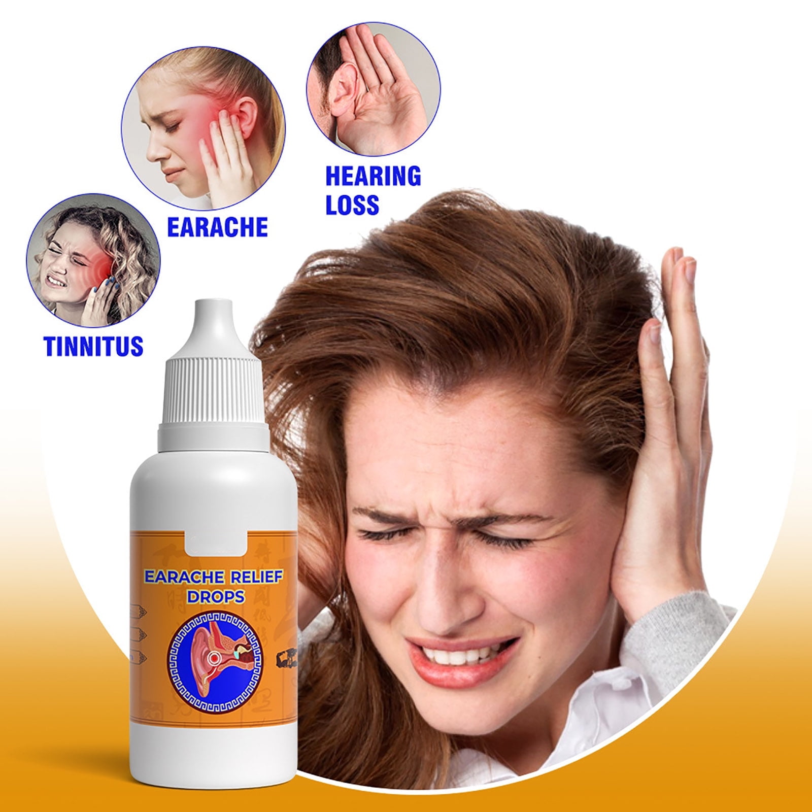 GYY Earache Drops For Itchy Clogged Irritated Dry Ears Ear Oil, All ...