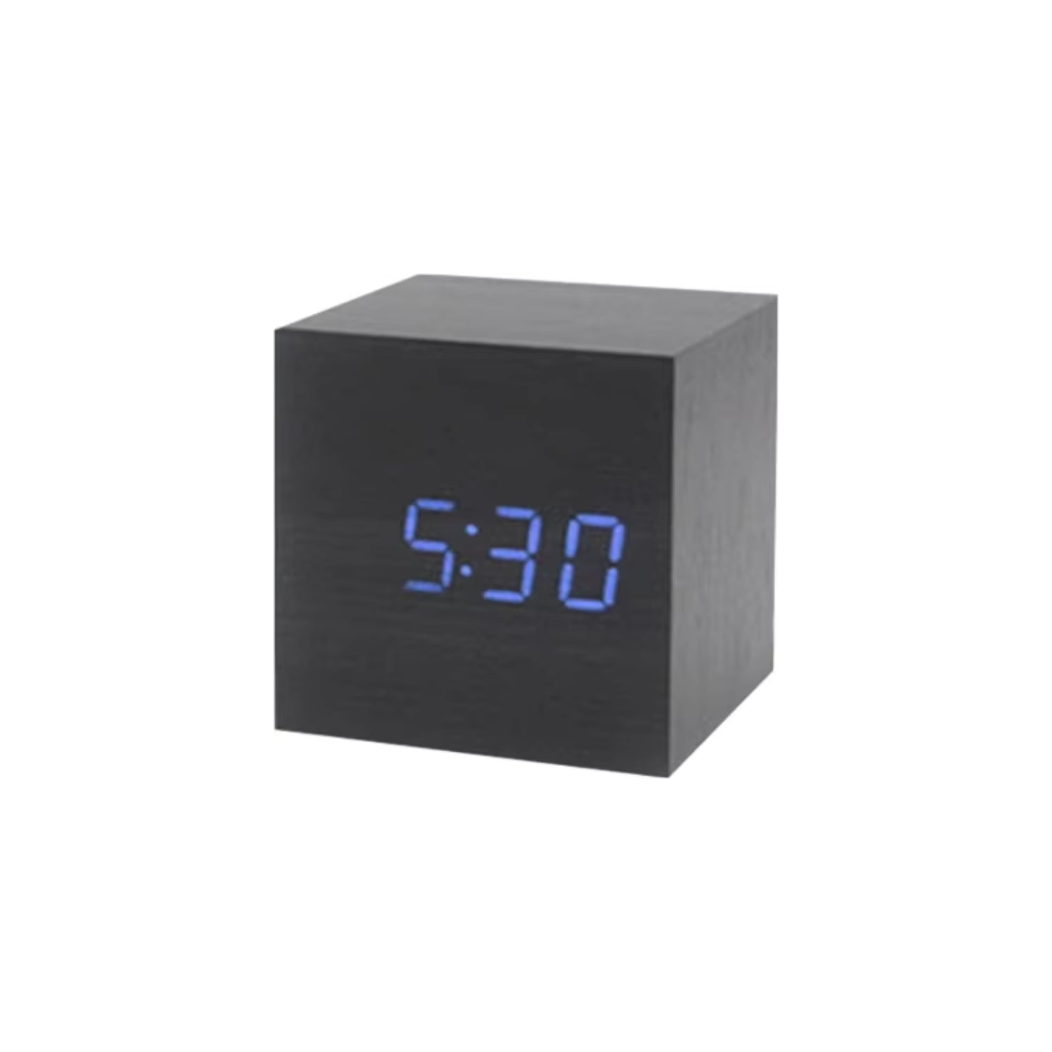 GYZ 2025 Wood Cube Voice Control Alarm Clock Bedroom Dormitory ...
