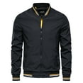 GYZ01 Men‘s clothing Solid Color Bomber Jacket Men Casual Slim Fit ...