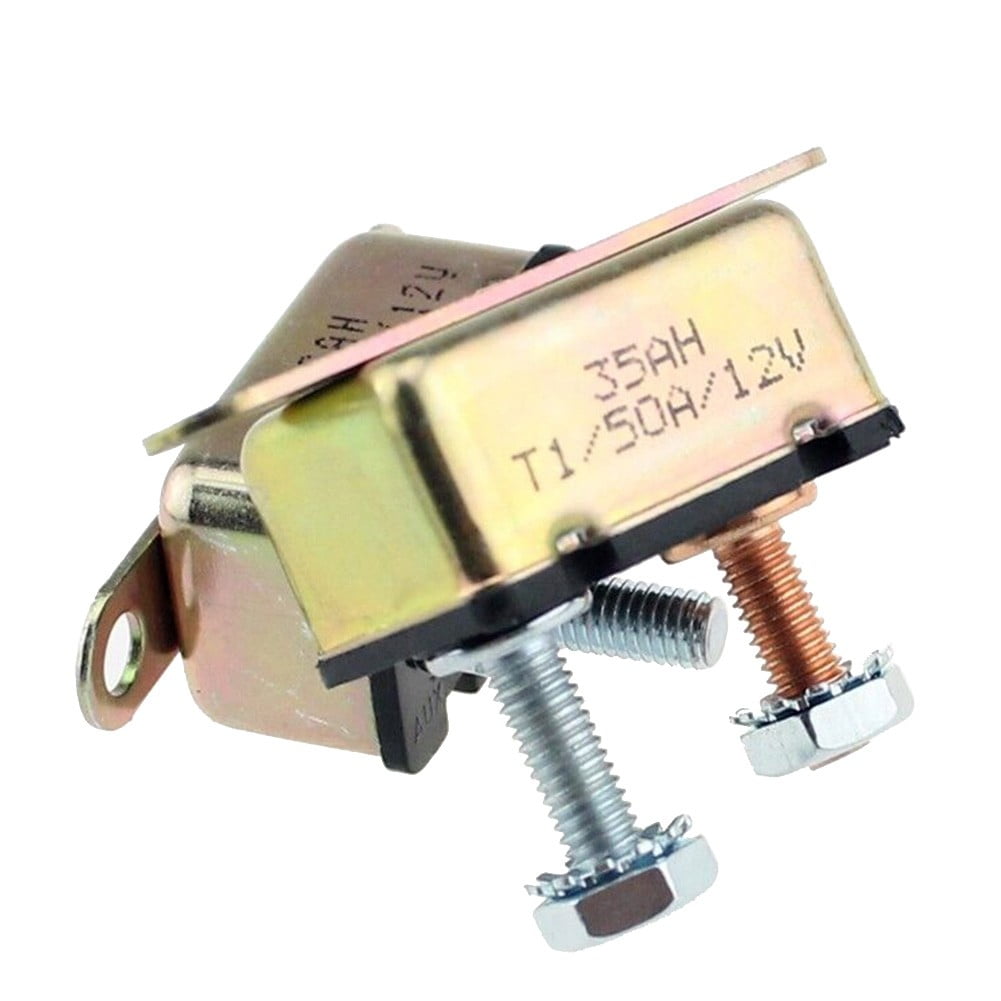 GYZEE 12V 30A~50A Auto Automatic Fuse Reset Circuit Breaker Copper Stud ...